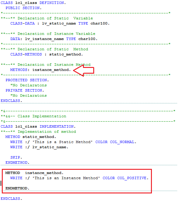 ABAP Objects for Beginners. Part 2 – Static Vs Instance Components ... ABAP Objects for Beginners. Part 2 – Static Vs Instance Components ...