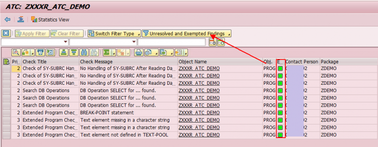 ATC – ABAP Test Cockpit Setup & Exemption Process