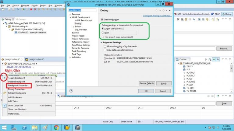 ABAP on SAP HANA. Part III. Debugging in ADT - ERP Q&A ABAP on SAP HANA. Part III. Debugging in ADT - ERP Q&A