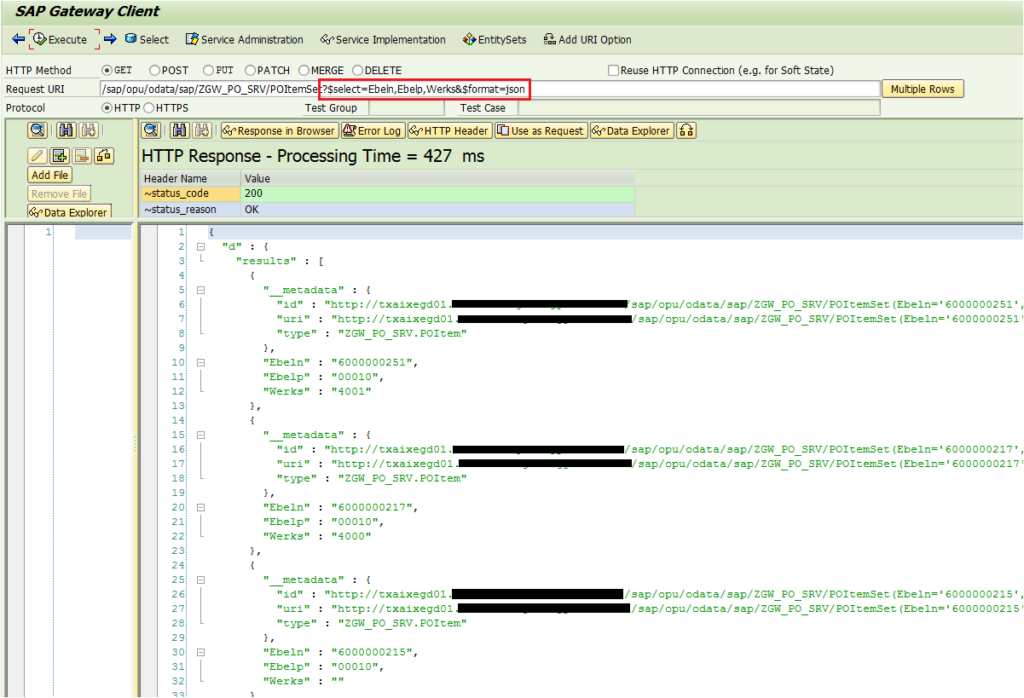 OData and SAP Netweaver Gateway. Part III. Query Options in OData Service URI - ERP Q&A