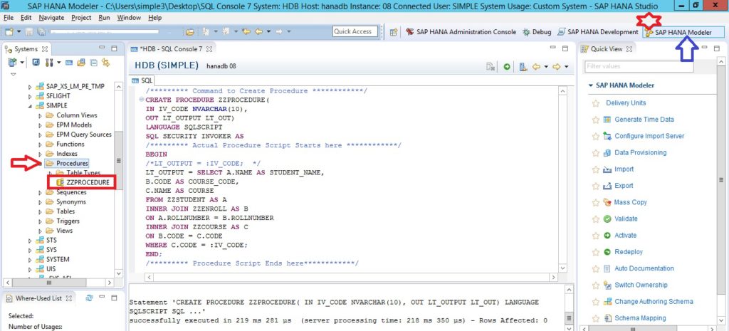 Mastering SQL Script and SAP HANA Stored Procedure