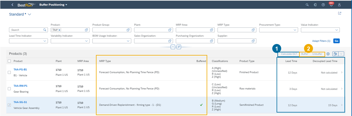 Application set-up and basic understanding of DDMRP designed for SAP S ...