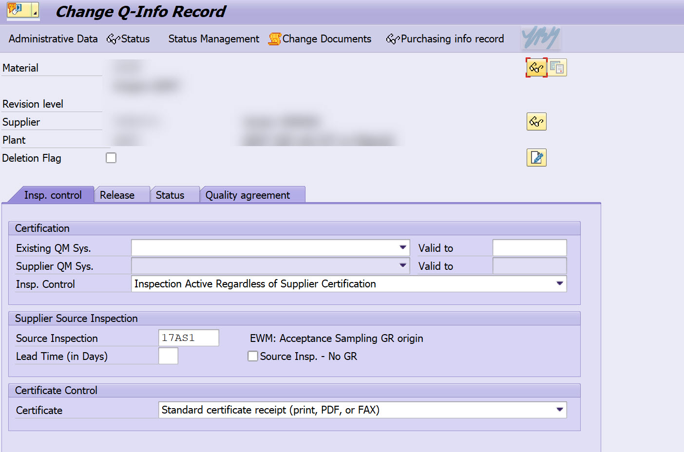 EWM & QM integration in SAP S/4HANA 1909