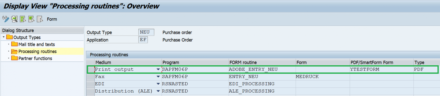 Calling custom developed Adobe Form from standard Transaction Code for ...