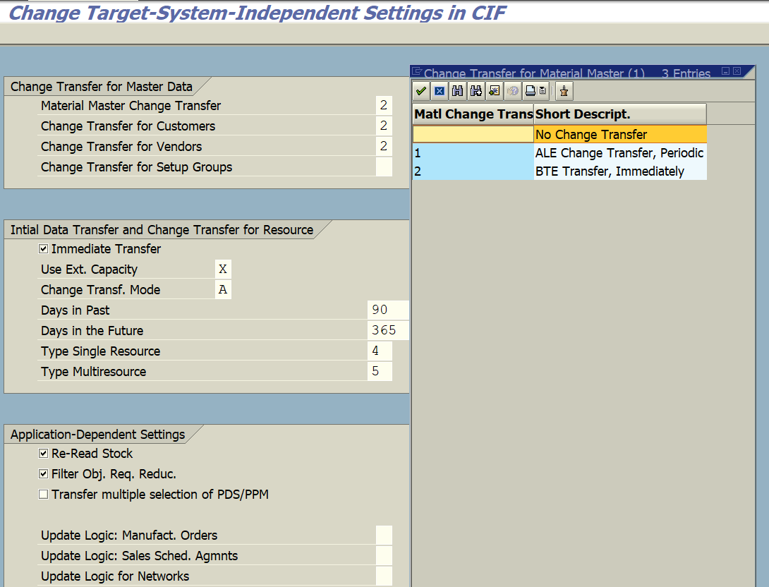 Master Data Transfer via CIF Using BTEs