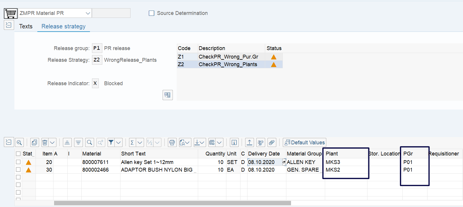 Prevent Wrong Release Strategy: Stop PR Procurement Issues