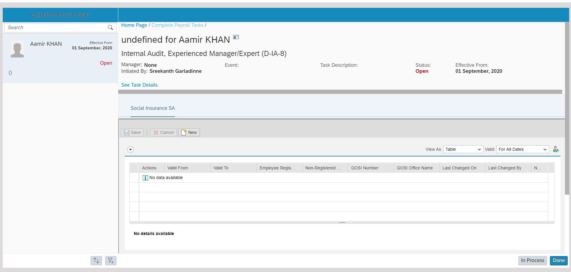Payroll Maintenance Task - ERP Q&A