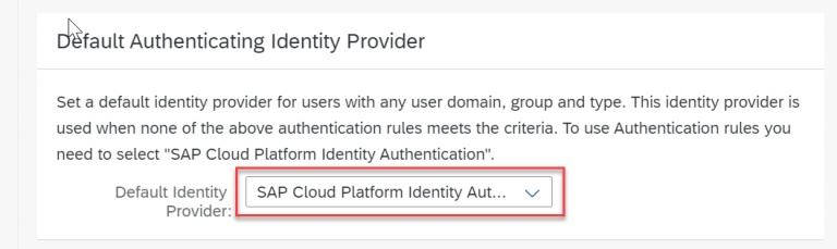 SuccessFactors SSO: SAP Cloud Identity Integration