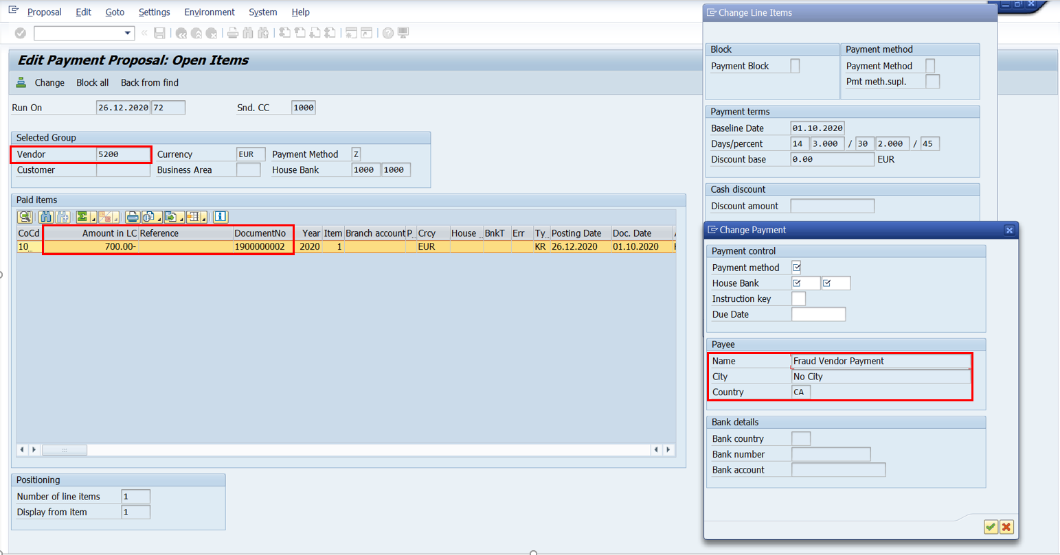 Alternative Payee vs Alternative Payee In Document
