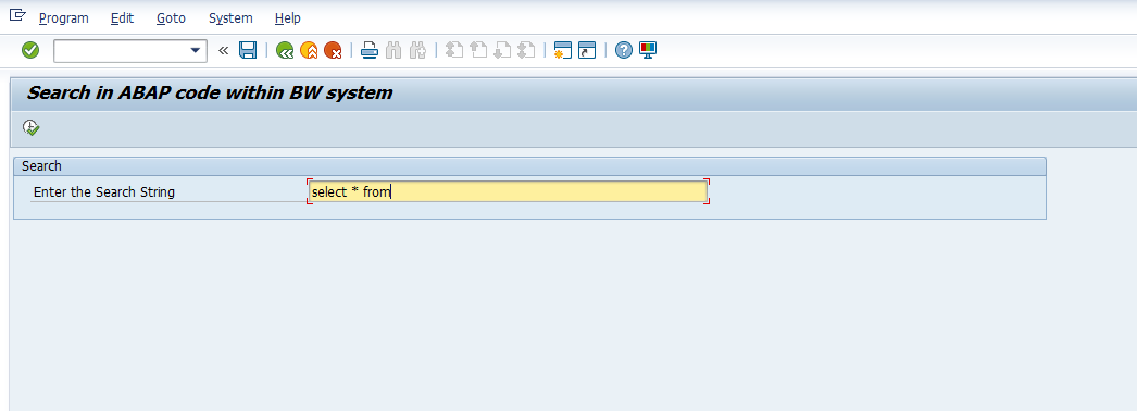 ABAP Code Identification and Search in SAP BW/BW4HANA System