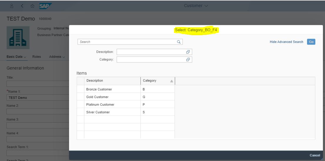 F4 Help for custom fields created using Custom Fields & Logic – InApp Extensibility - ERP Q&A