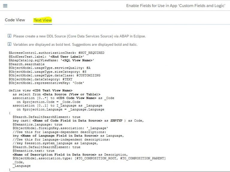 F4 Help for custom fields created using Custom Fields & Logic – InApp Extensibility - ERP Q&A