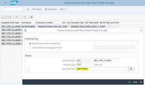 F4 Help for custom fields created using Custom Fields & Logic – InApp Extensibility - ERP Q&A