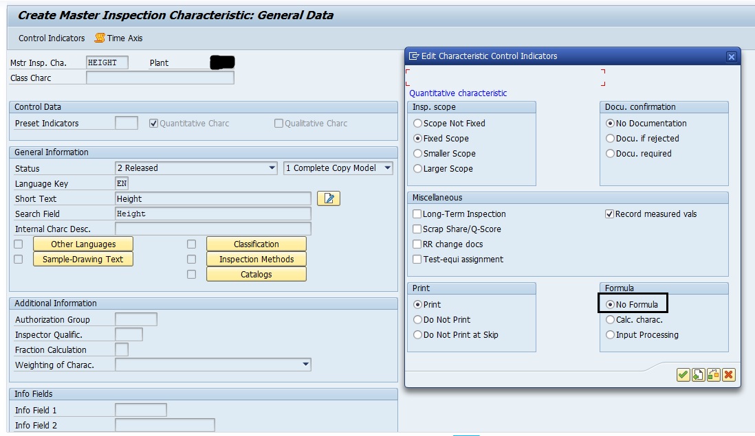 Working with Formula Based / Calculated MIC (Master Inspection ...