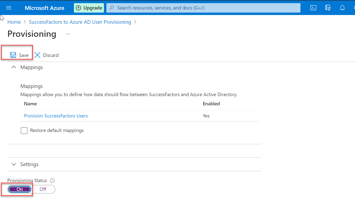 Bidirectional integration between SAP SuccessFactors & Azure Active Directory in Microsoft Azure ...