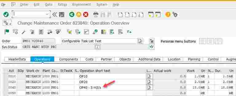 PM/CS: Configurable Task List without using the Equipment Configuration Tab - ERP Q&A