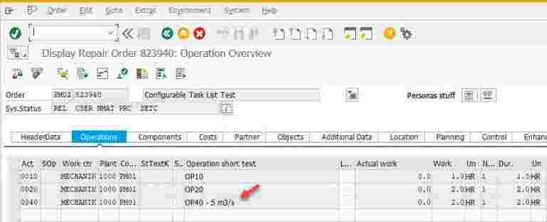 PM/CS: Configurable Task List without using the Equipment Configuration Tab - ERP Q&A
