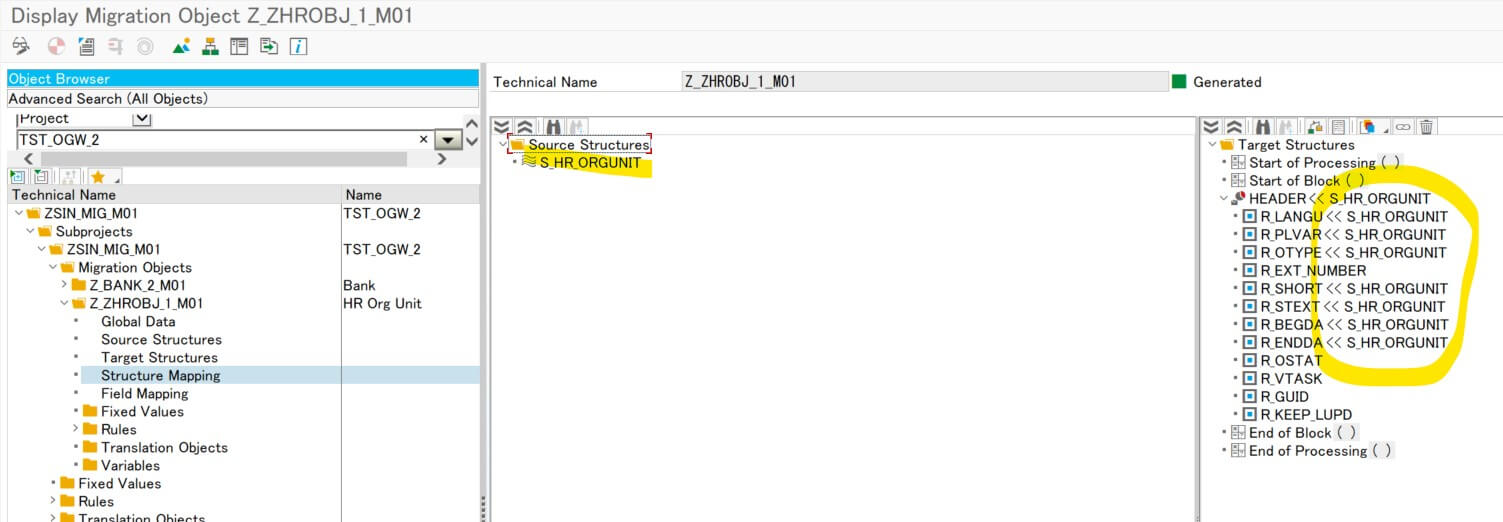 How to migrate HR objects by Migration Object Modeler (Tcode:LTMOM)