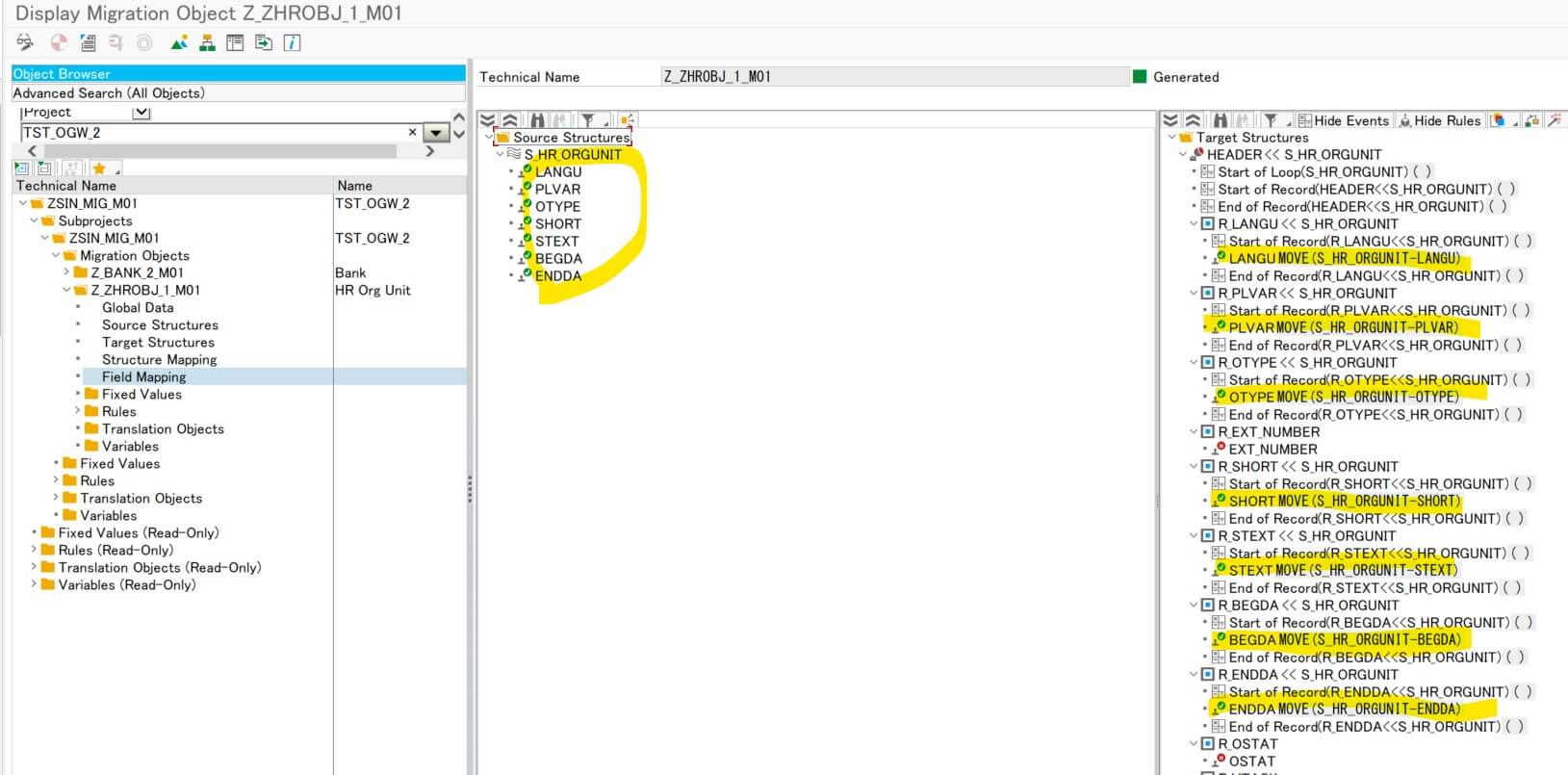 How to migrate HR objects by Migration Object Modeler (Tcode:LTMOM)