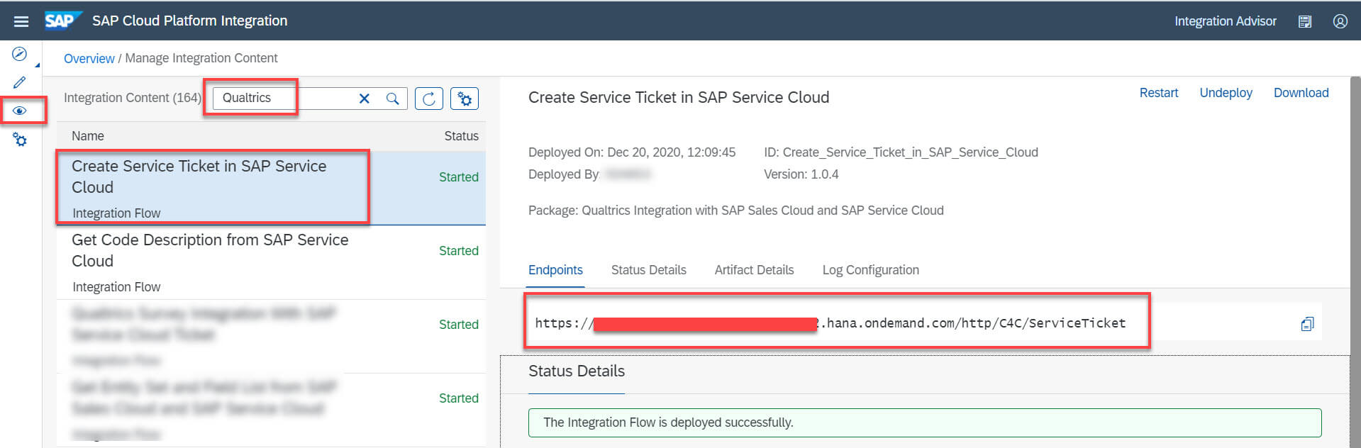 Create SAP Service Cloud Ticket from Qualtrics Survey