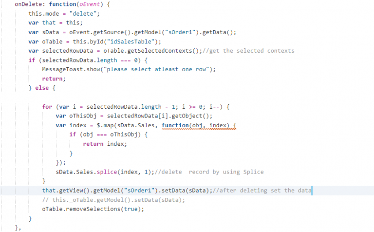 CRUD Operations using json data in Sapui5 - ERP Q&A