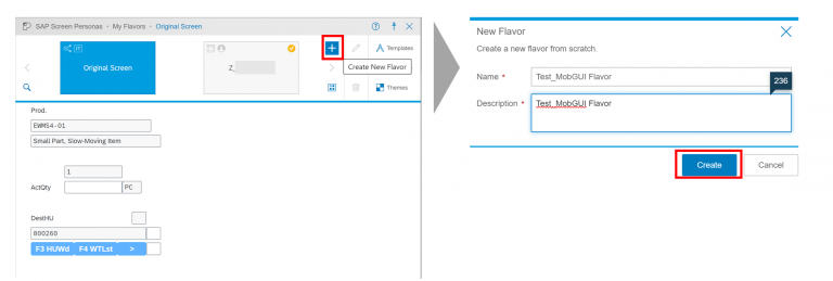 Personalize SAP EWM RFUI Screen with EWM_MOBGUI Service