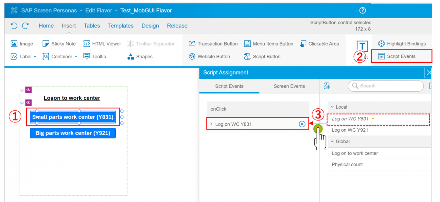 SAP EWM RFUI screen using EWM_MOBGUI service, Personalize with SAP ...