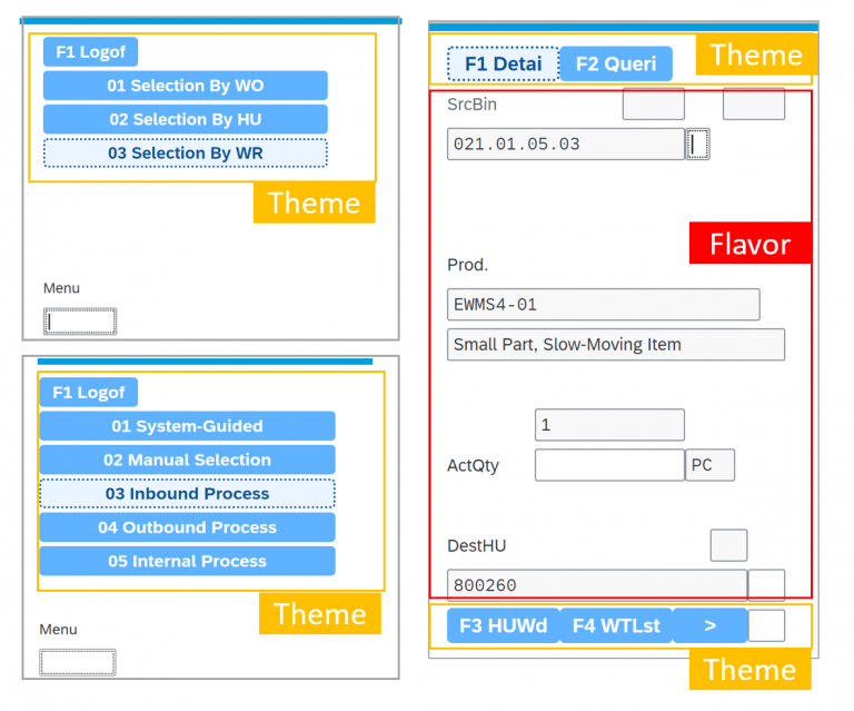 Personalize SAP EWM RFUI Screen with EWM_MOBGUI Service