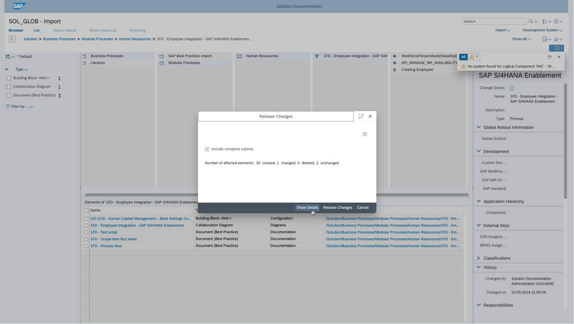 Update SAP Best Practice content in SAP Solution Manager – Process ...