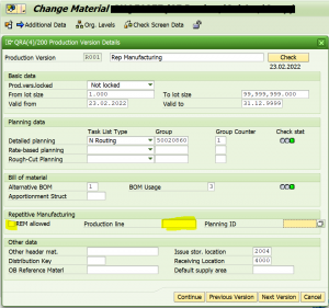 Convert Repetitive Manufacturing into Discrete Manufacturing Process