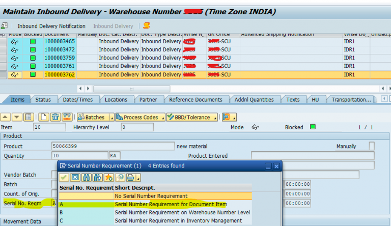 Configuration of Serial Number Management in SAP EWM - ERP Q&A