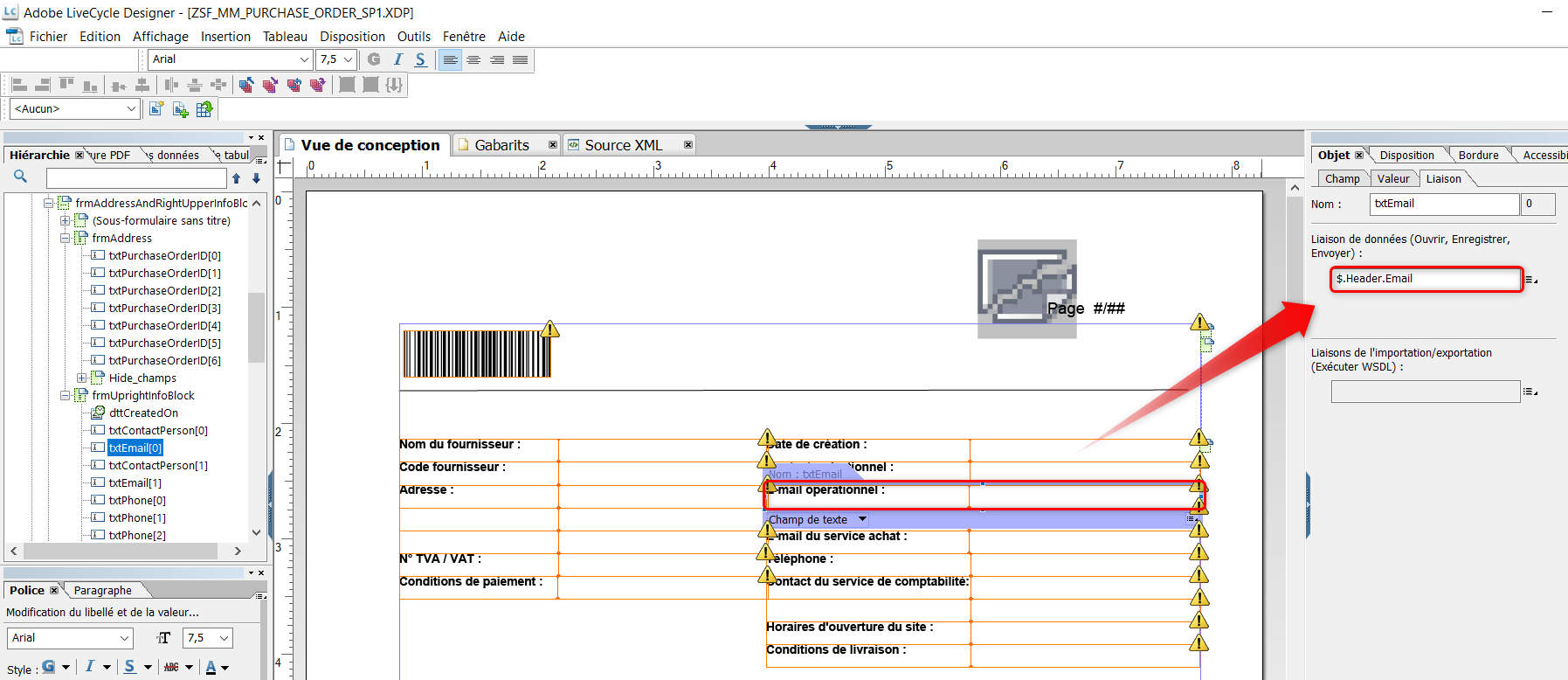 Create Adobe form with fragments as a copy of the standard