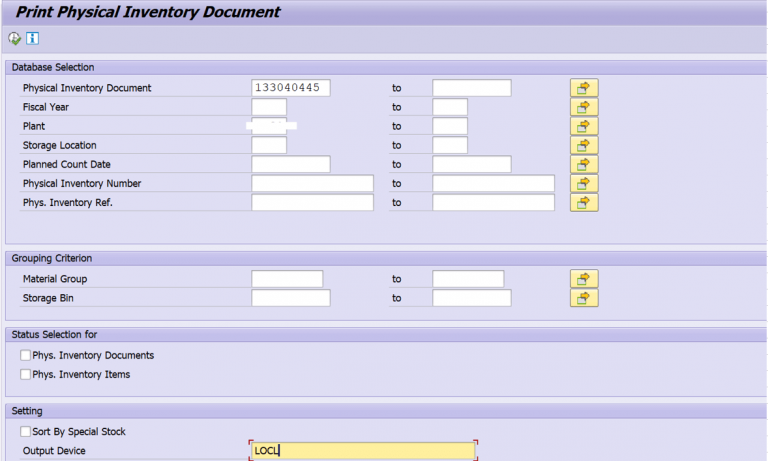 Compare Physical Inventory IM – WM – EWM