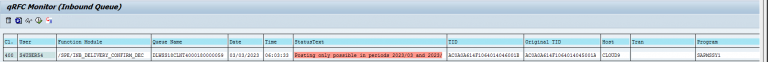 Queue Contents Editing for Failed Queues from EWM to ERP - ERP Q&A