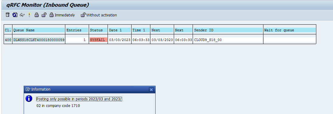 Queue Contents Editing for Failed Queues from EWM to ERP