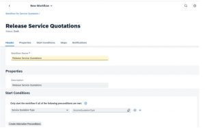Approval Workflow for Service Quotation