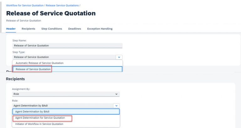 Approval Workflow for Service Quotation
