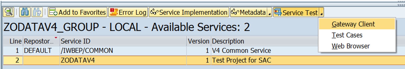 How to call a BW ABAP-Backend from SAC Analytic Application