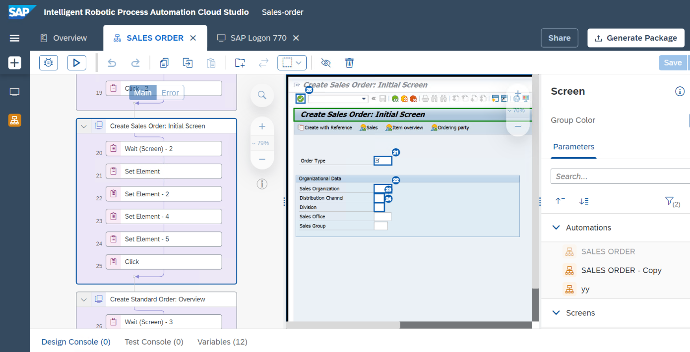 Sales Order Creation With Sap Intelligent Rpa Integrating Sap With