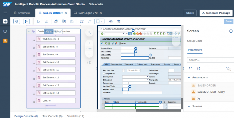 Sales Order Creation with SAP Intelligent RPA| Integrating SAP with ...