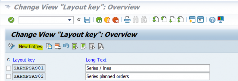 Capacity leveling Overall profiles – Configuration