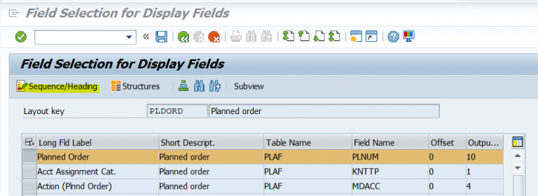 Capacity leveling Overall profiles – Configuration