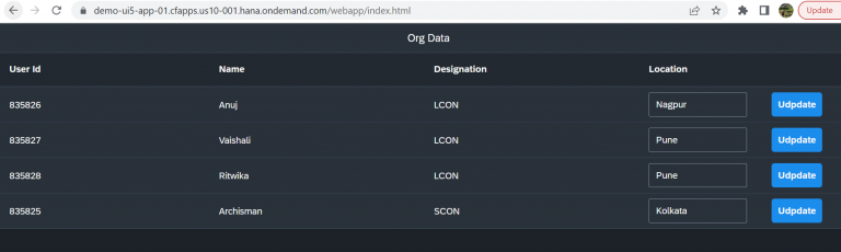 End to End UI5 application on SAP BTP