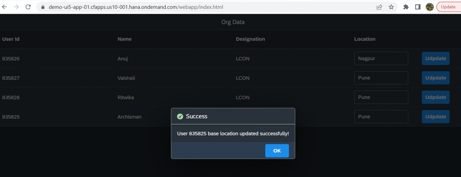 End to End UI5 application on SAP BTP