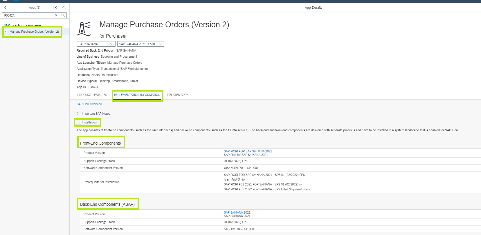 Configuring SAP Fiori Standard App: Manage Purchase Orders V2