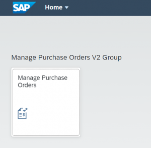 SAP Fiori Standard App configuration in Launchpad: Manage Purchase ...