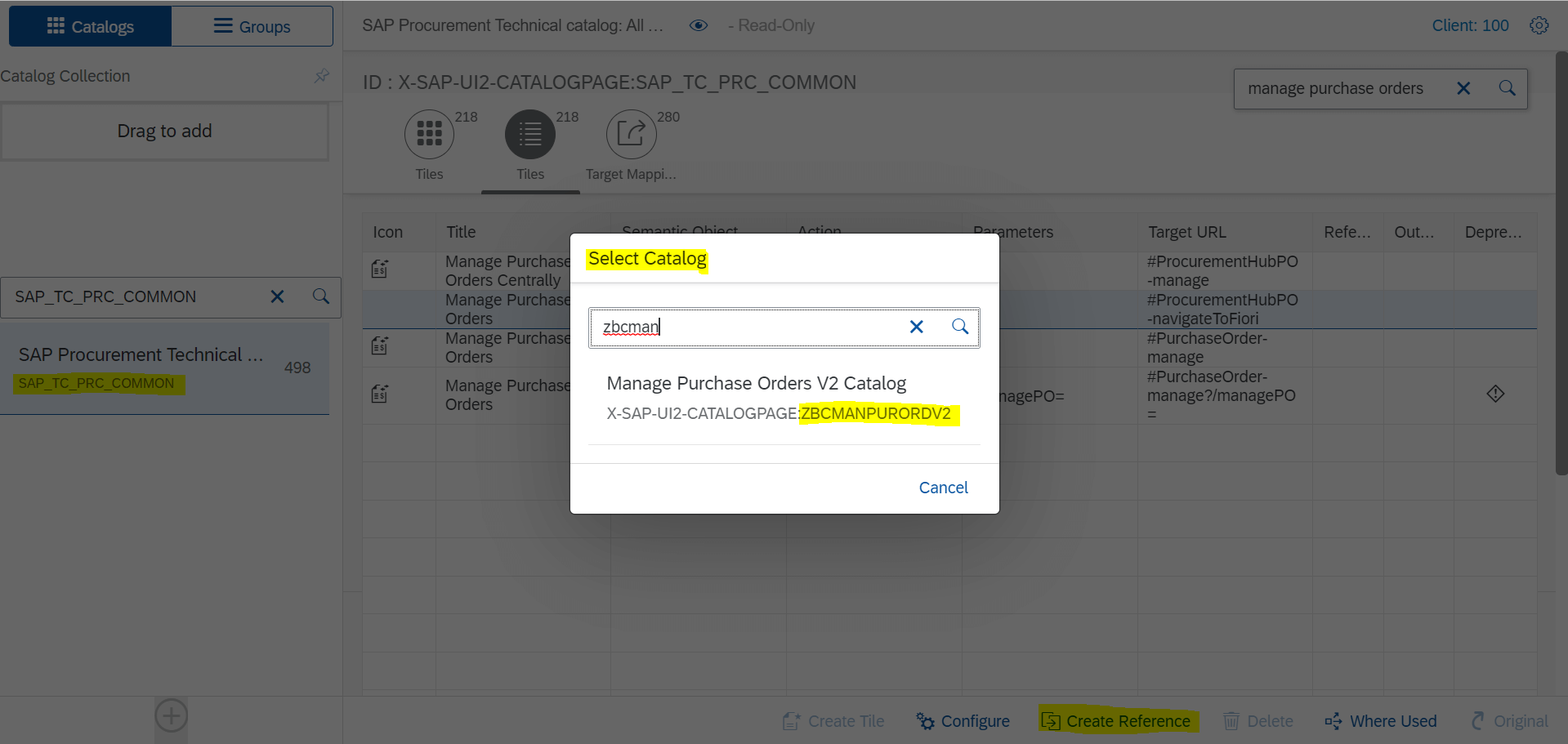 SAP Fiori Standard App configuration in Launchpad: Manage Purchase ...