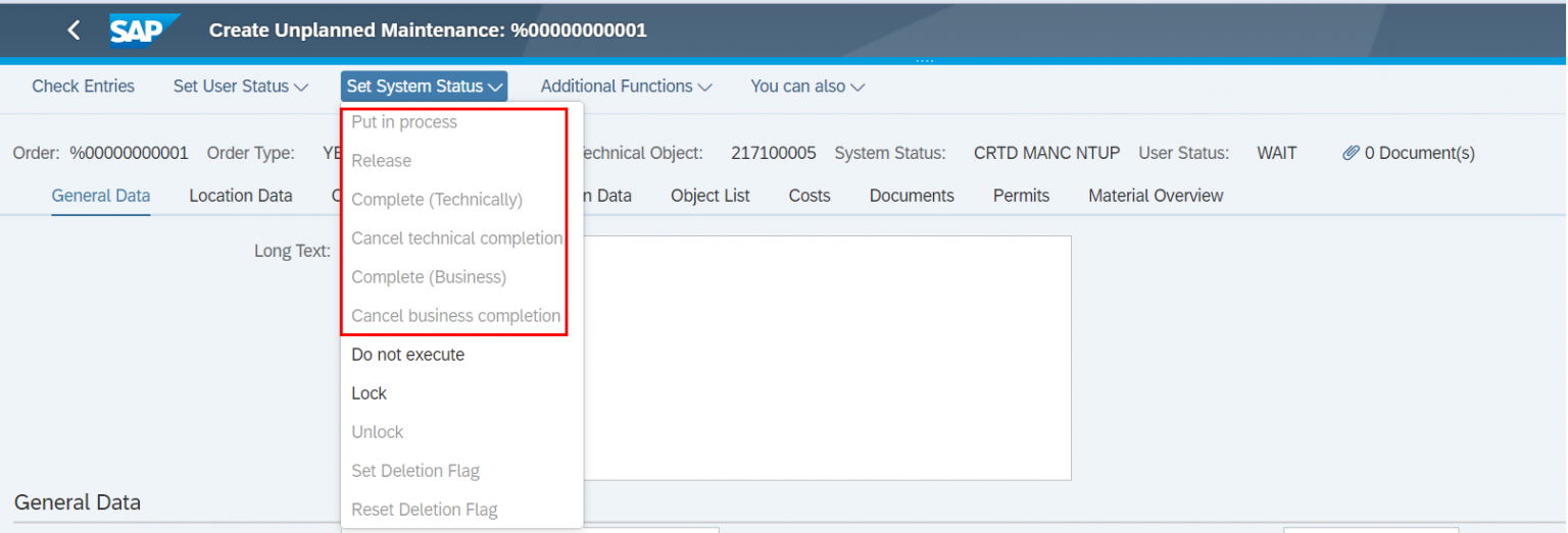 User Status Profiles: The Key to Effective Maintenance Order Management
