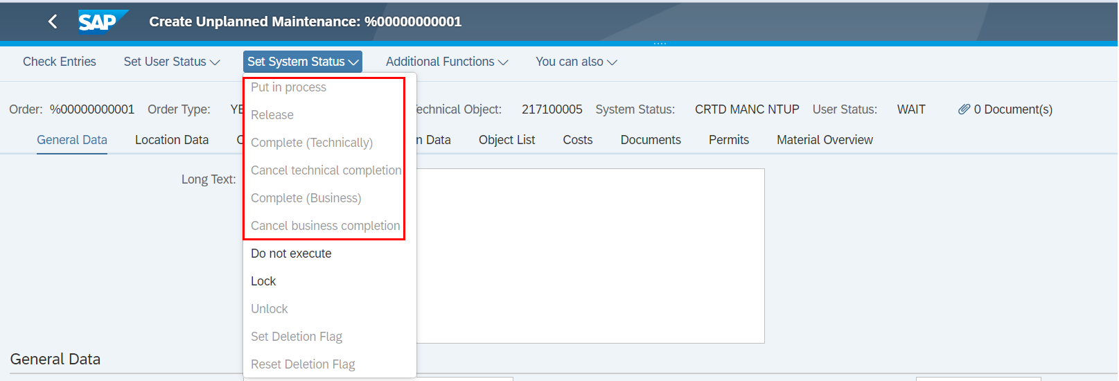 User Status Profiles: The Key to Effective Maintenance Order Management