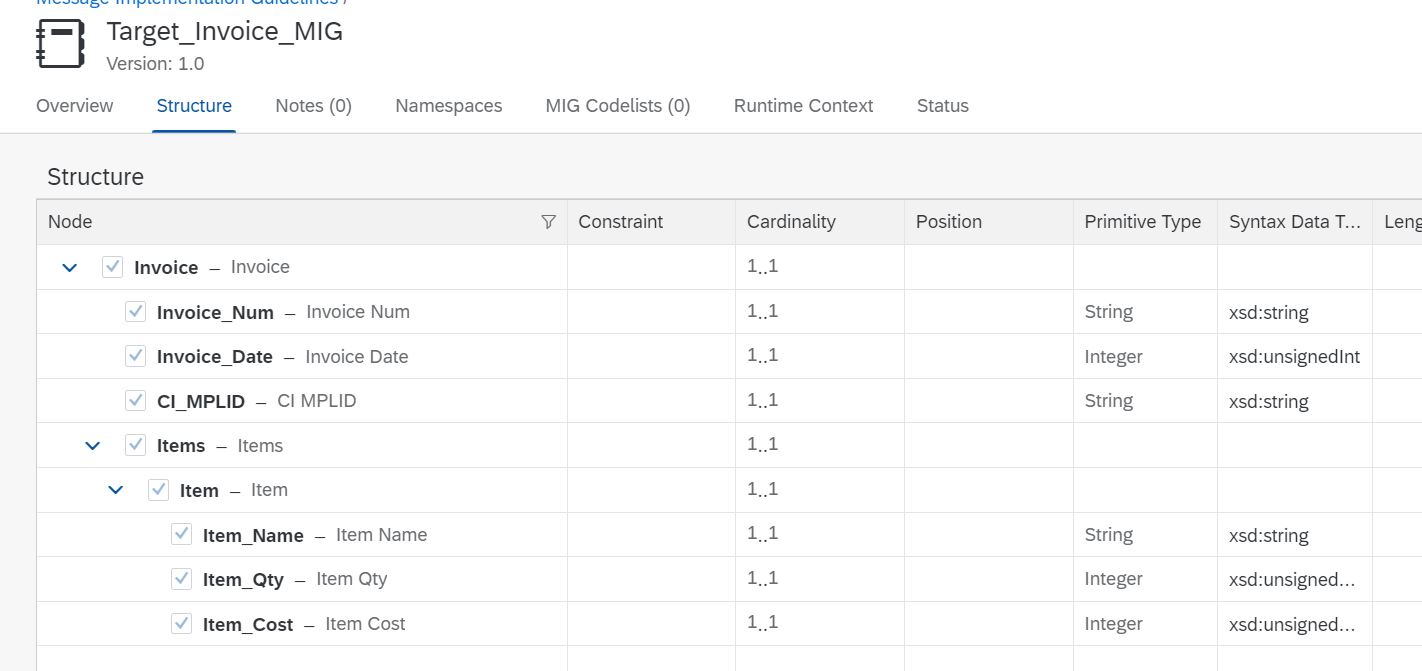 Accessing Headers and Properties in IA Mapping Guidelines